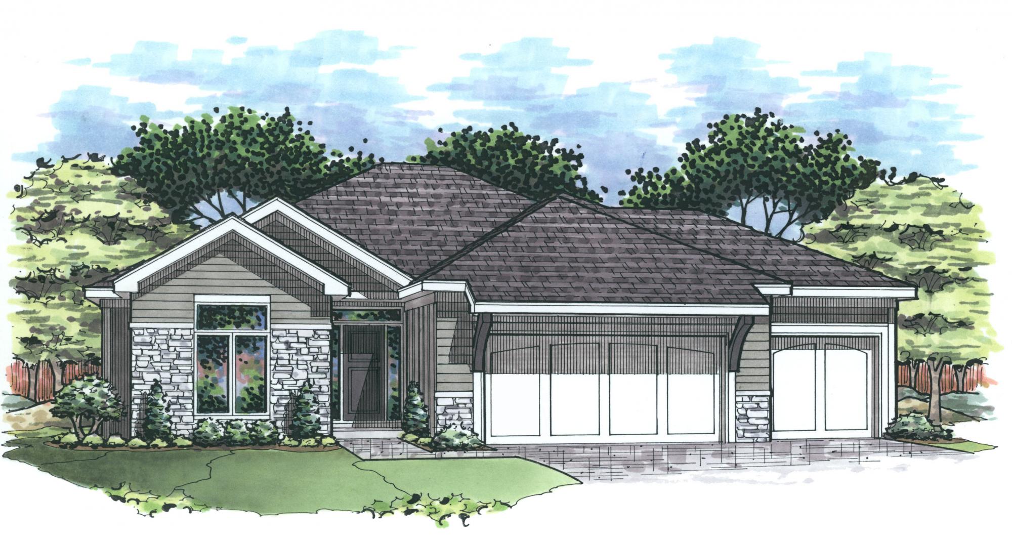 The Capri Reverse Elevation I | Custom Homes in Blue Springs MO | Rob ...