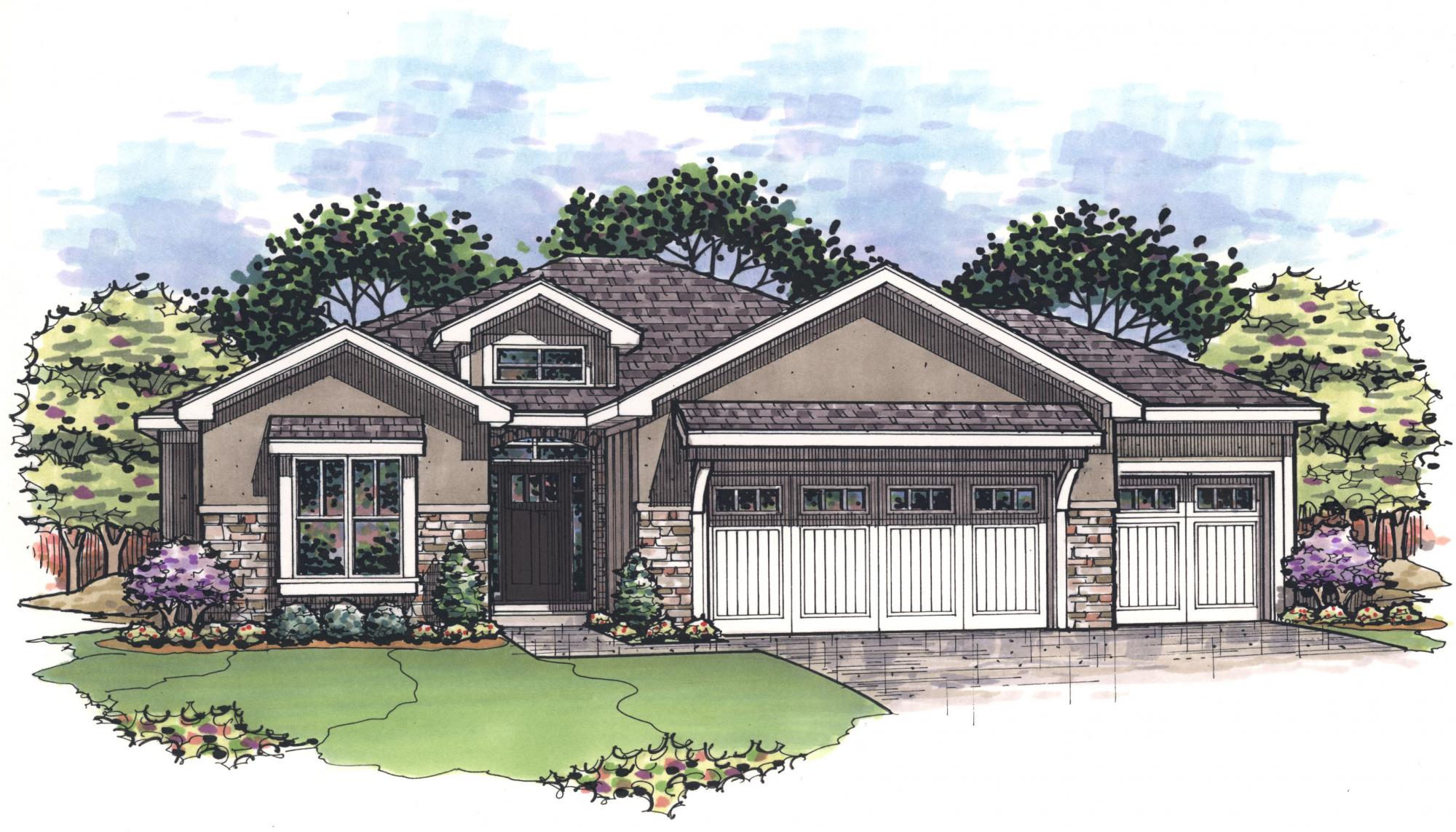 The Capri Reverse Elevation II | Custom Homes in Blue Springs MO | Rob ...